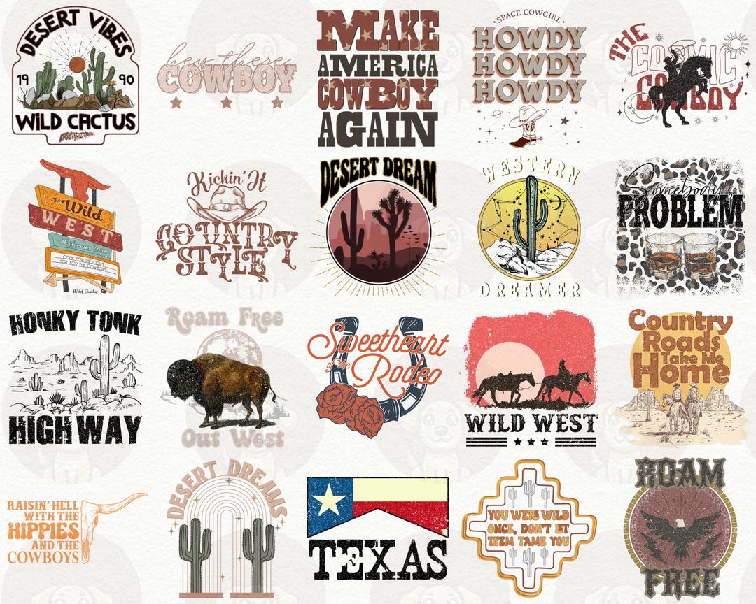 Western Sublimation Prints, Ready to Press Transfers, Western Quotes ...