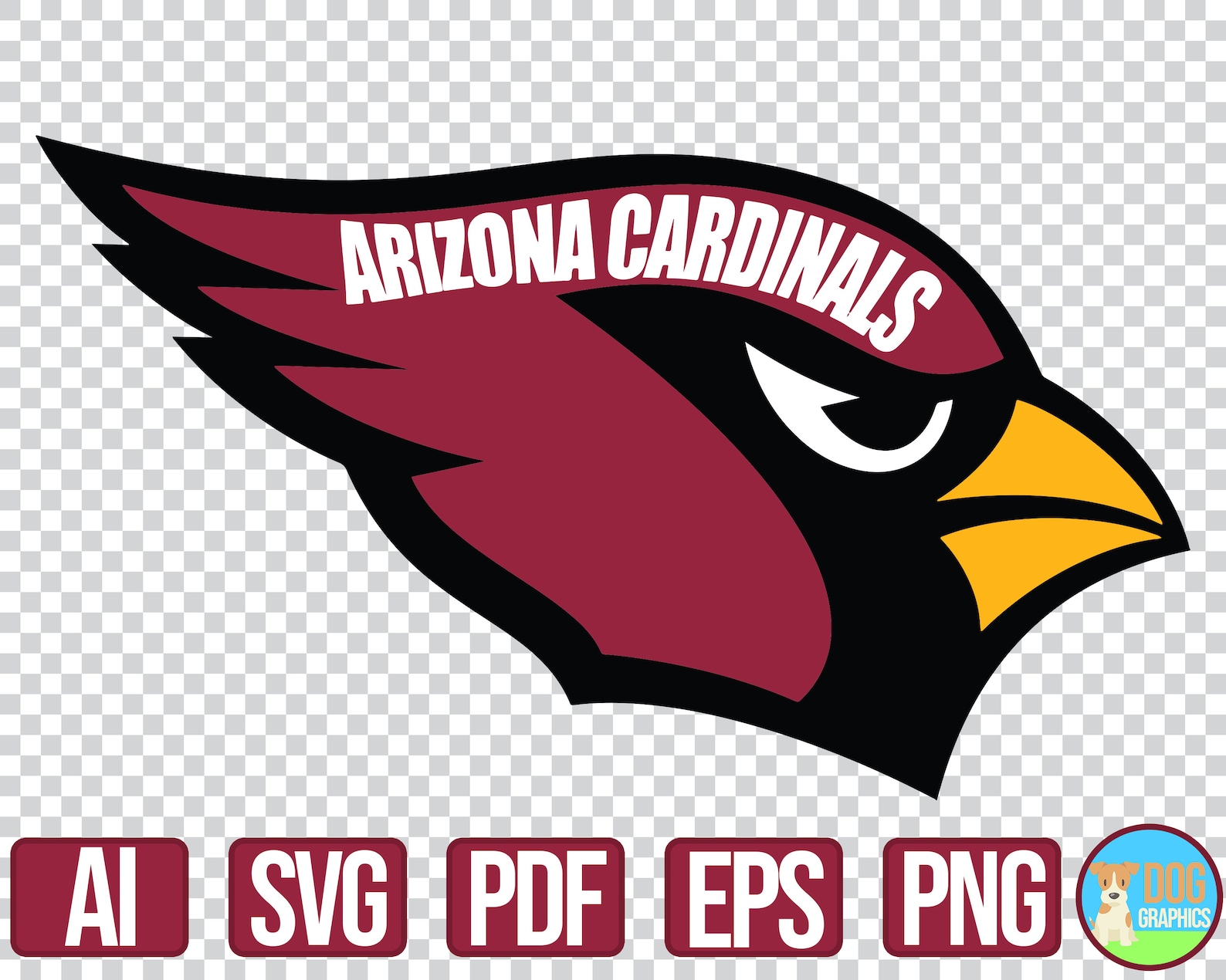 Arizona Cardinals Svg Nfl Football Sports Logo For Cricut Etsy