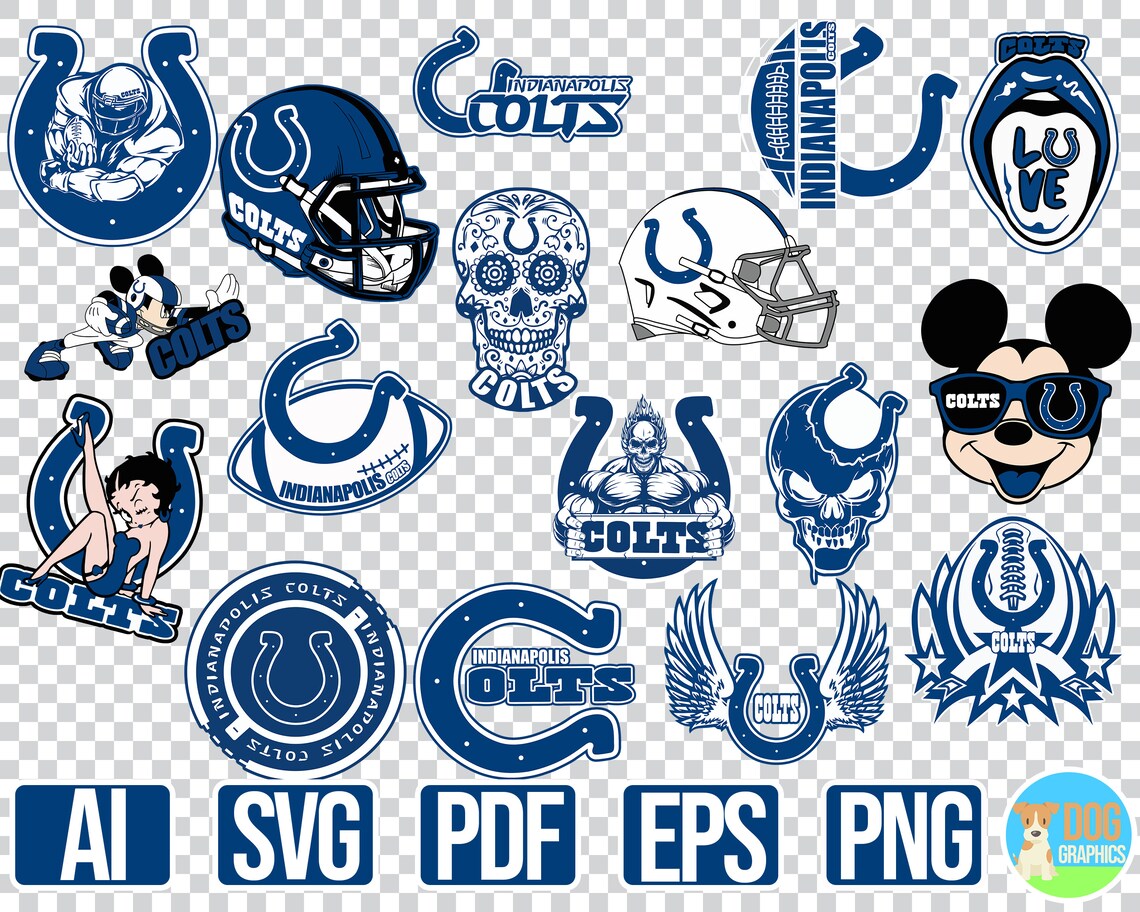 Indianapolis Colts SVG NFL Football Sports Logo for Cricut | Etsy
