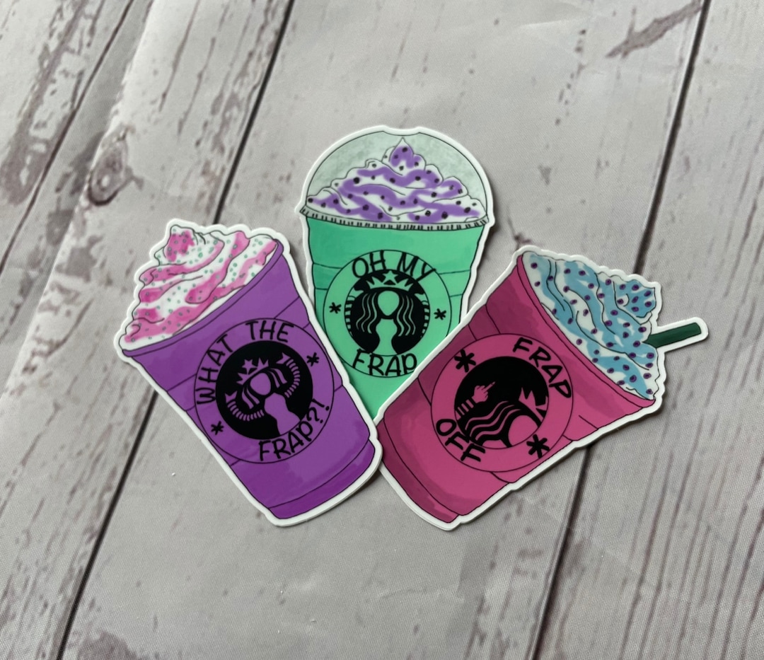 Frap Stickers Single Double Triple Coffee Stickers - Etsy Canada