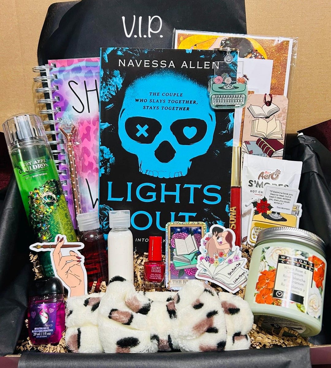 Lights Out Book Box Navessa Allen Dark Romance Giftbox Bookish Gift ...