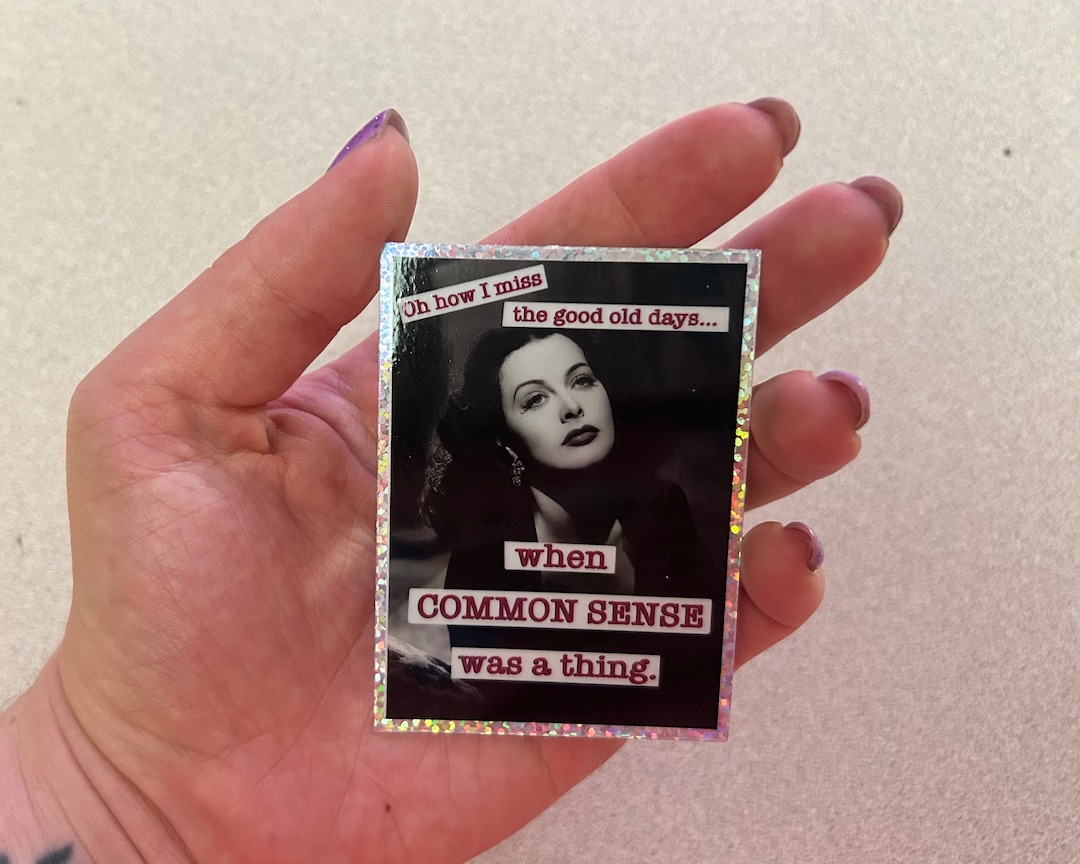 Common Sense Sticker | Laptop Sticker | Vintage Picture | Kindle ...