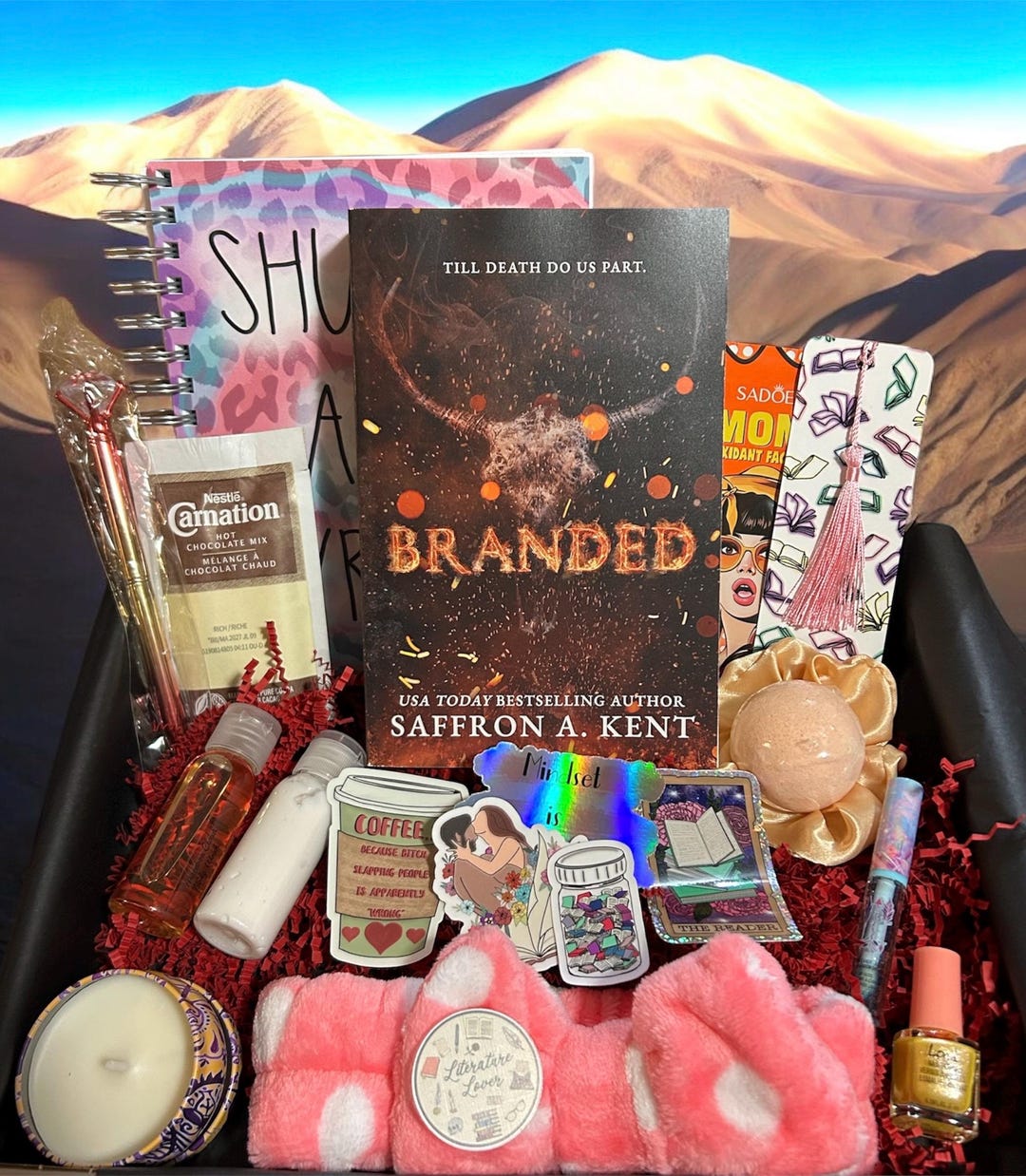 Branded Dark Romance Book Box | Saffron A. Kent Giftbox - Etsy