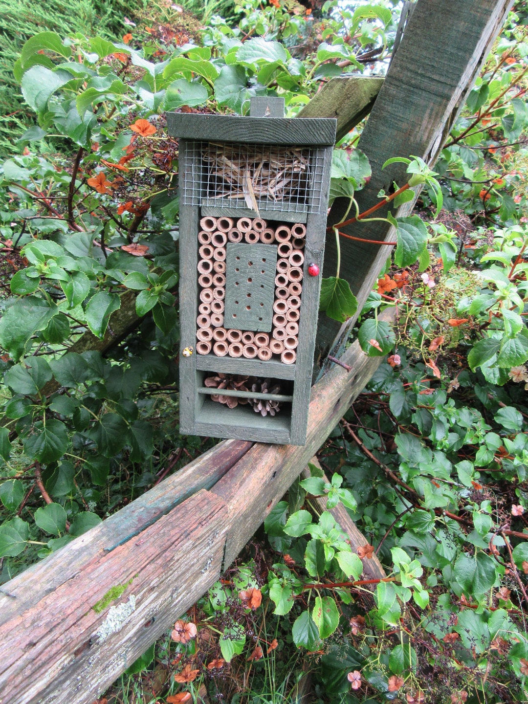 Hand Built Wooden Bug Hotel | Birthday Gift | Eco Gift | Gift for Him ...