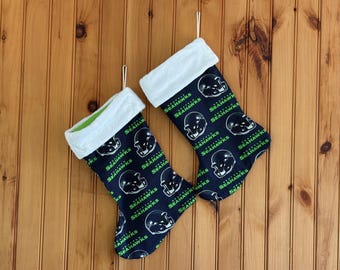 Seattle Seahawks Handmade Christmas Stocking - Etsy