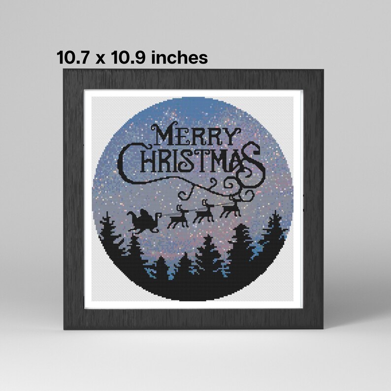 Silent Night Cross Stitch Pattern 10.7 X 10.9 Inches 23 - Etsy