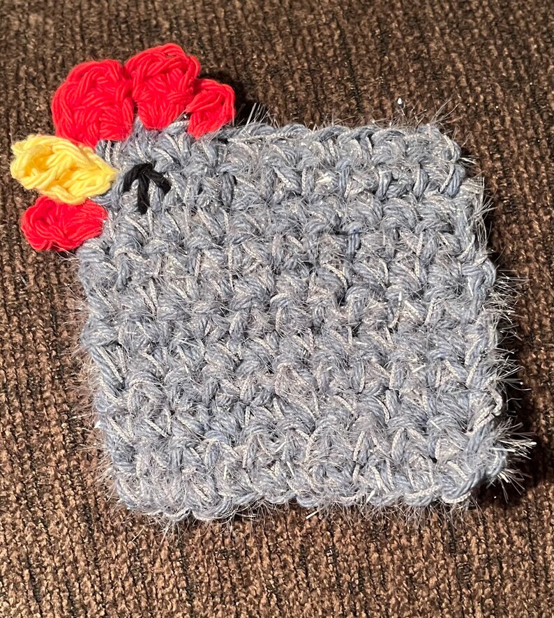 Set of 4 Chicken Kitchen Scrubbies Kitchen Scrubber Dish - Etsy