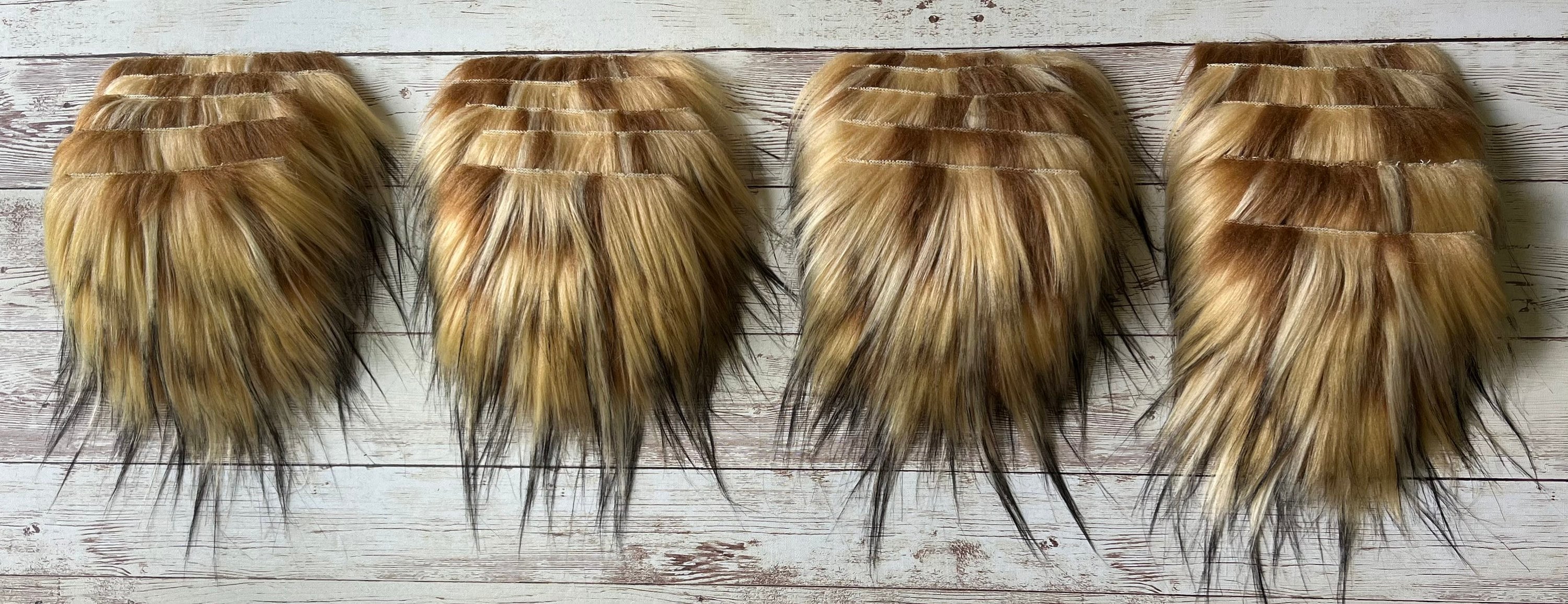 Blonde Tan Black Gnome Beards, Faux Fur Beards, Craft Beards, Gnome ...