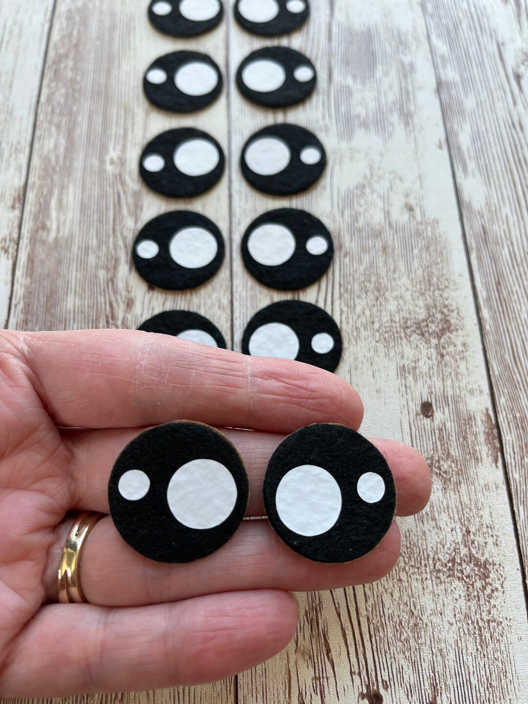 Set of 3 Felt Eyes, Kawaii Eyes, Felt Eyes Amigurumi Eyes for Crochet ...