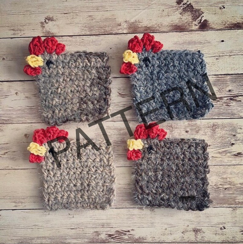 Crochet Pattern Chicken Kitchen Scrubby Crochet Pattern - Etsy