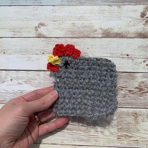 Set of 4 Chicken Kitchen Scrubbies, Kitchen Scrubber, Dish Scrubby ...