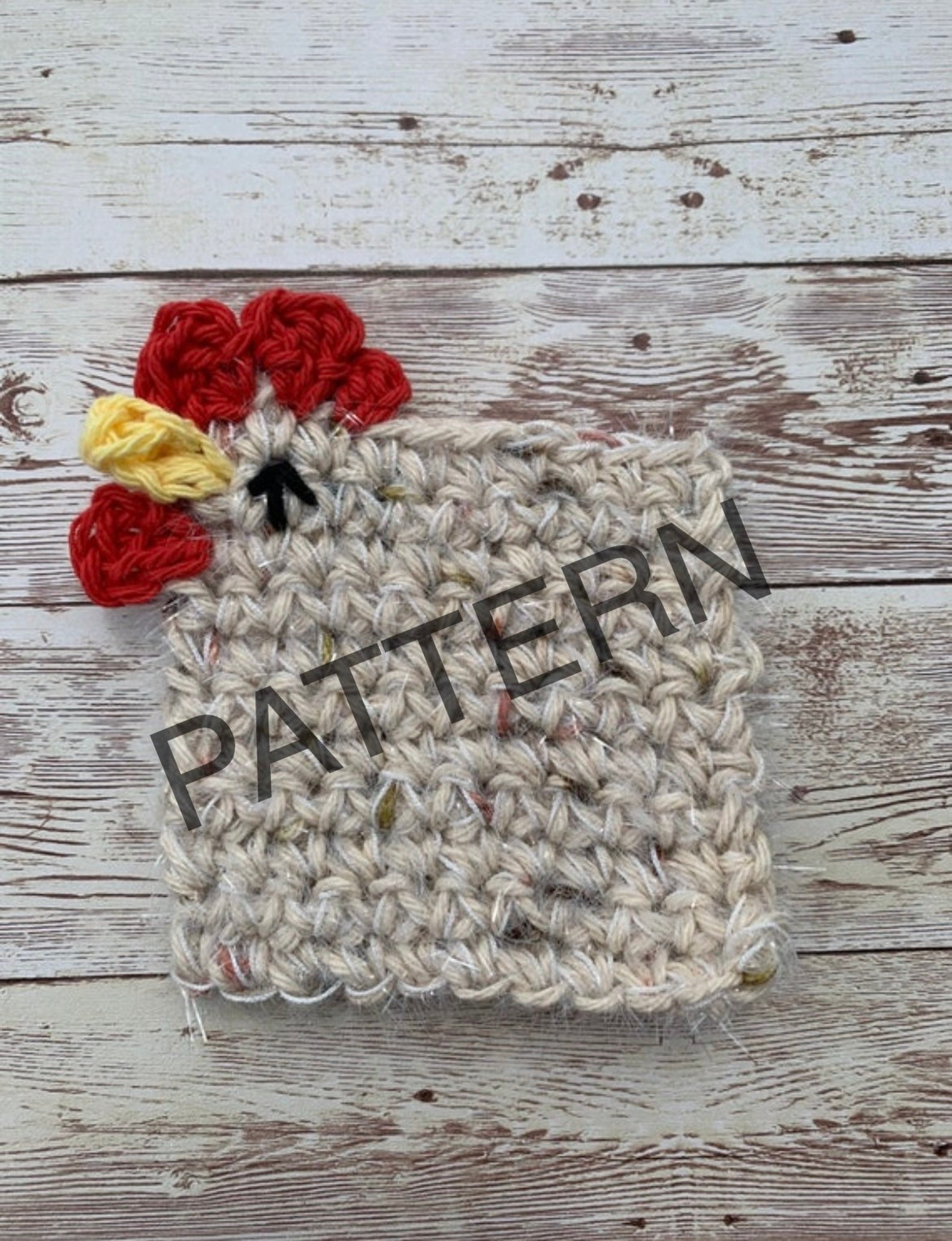 Crochet Pattern Chicken Kitchen Scrubby Crochet Pattern - Etsy