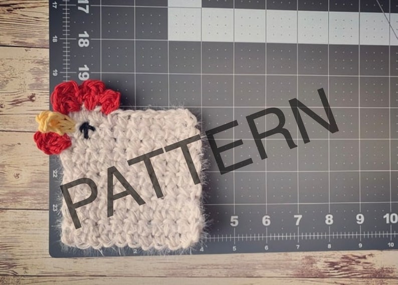Crochet Pattern Chicken Kitchen Scrubby Crochet Pattern - Etsy