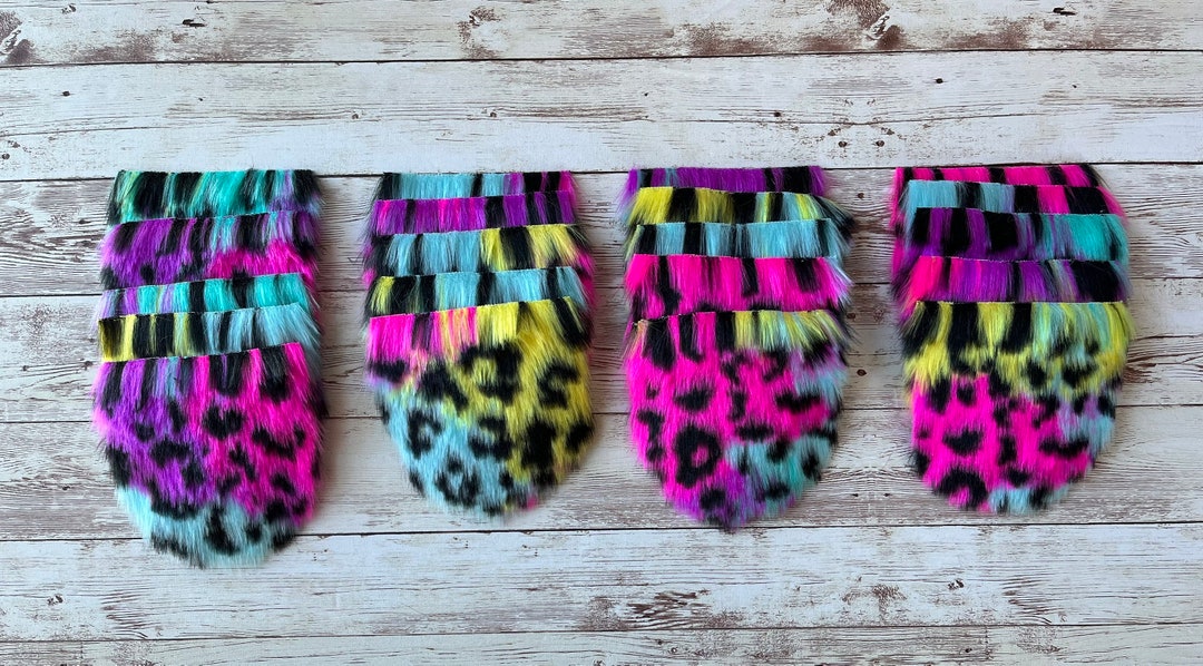 Rainbow Leopard Faux Fur Beard, Gnome Beard, Leopard Beard, Gnome ...