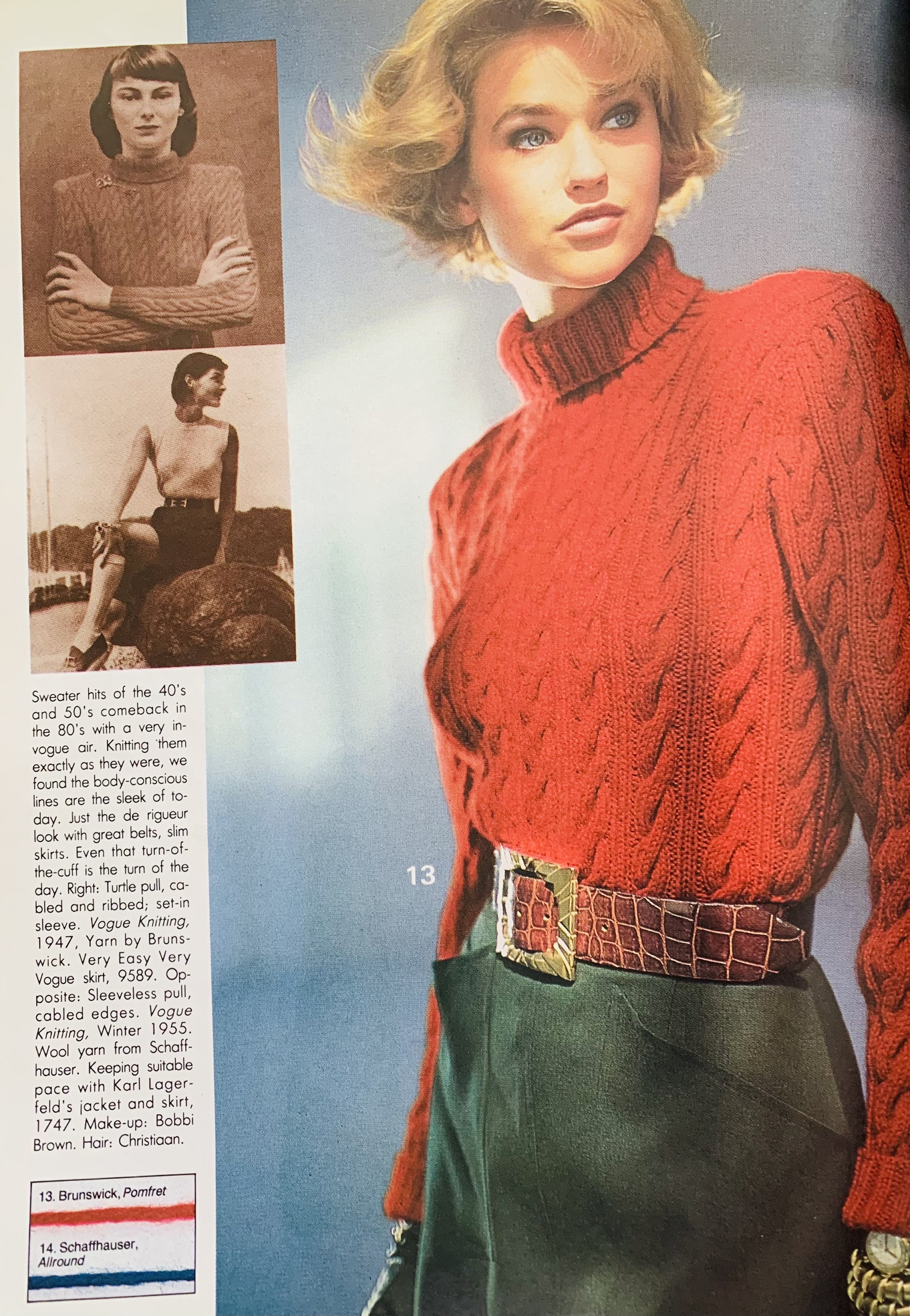 Ivory Arans Popcorn & Bobbles Geometric Vogue Knitting Autumn/winter ...