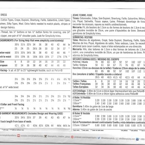 Wartime Era Button Front Dress Pattern 1940s Vintage Simplicity 8050 Sz ...