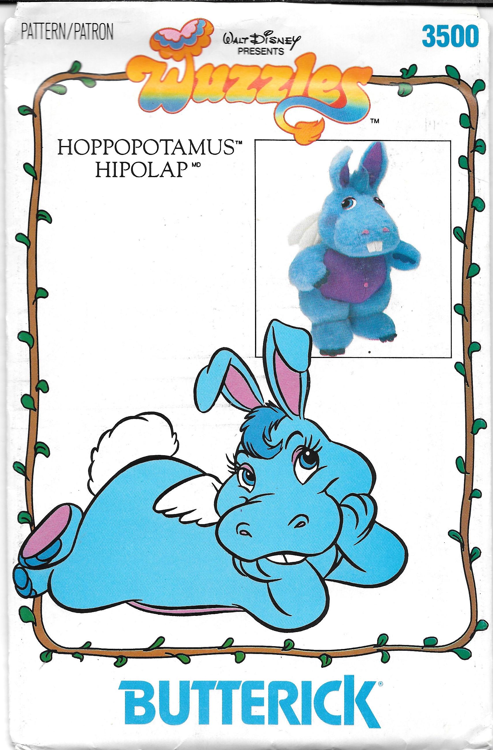 6 Disney Wuzzles Stuffed Plush Toy Animal Patterns Butterick 3498, 3499 ...