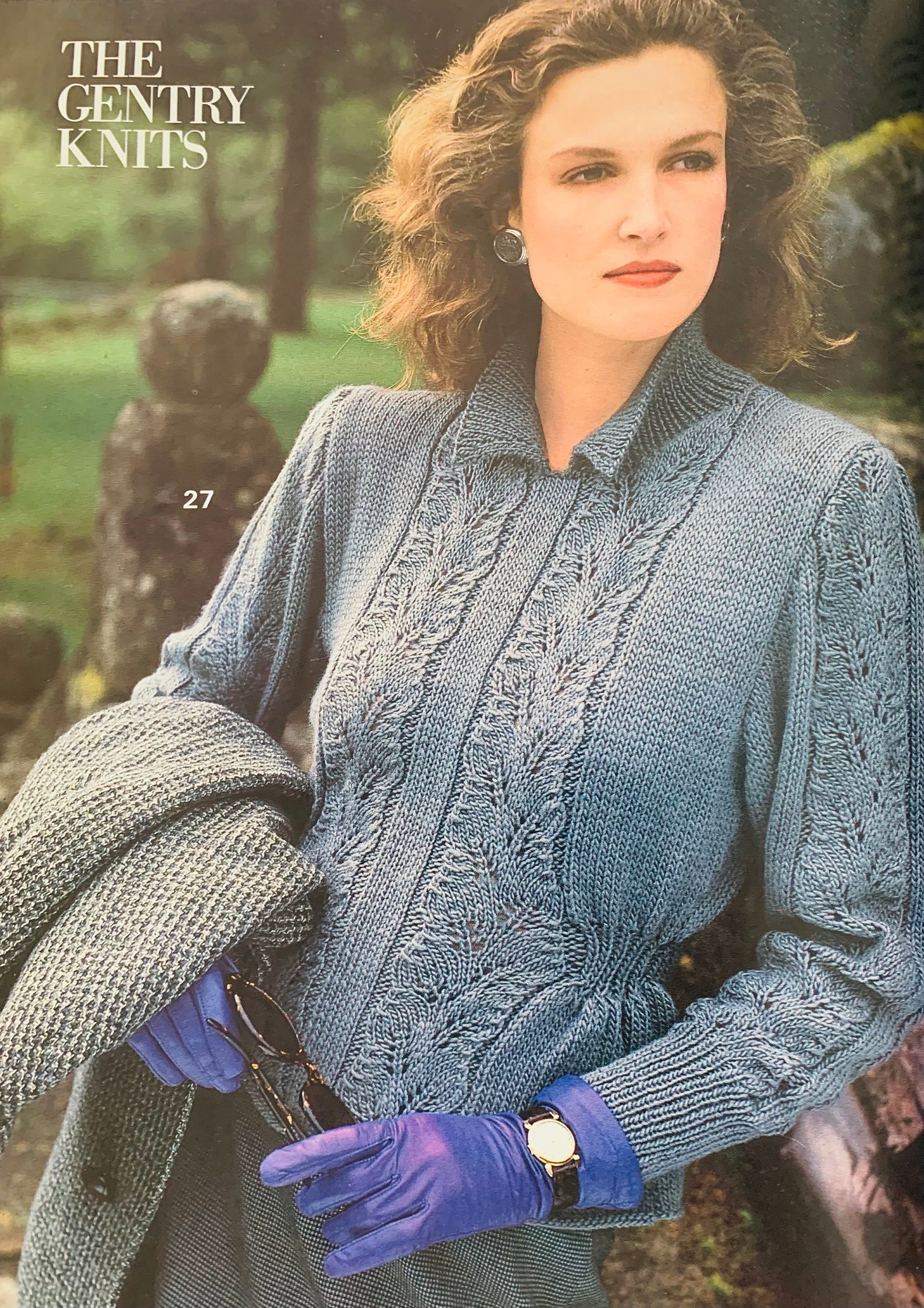 Ivory Arans Popcorn & Bobbles Geometric Vogue Knitting Autumn/winter ...