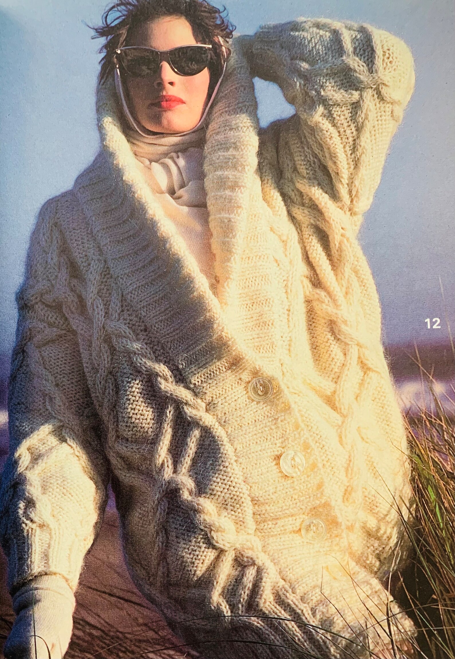 Ivory Arans Popcorn & Bobbles Geometric Vogue Knitting Autumn/winter ...