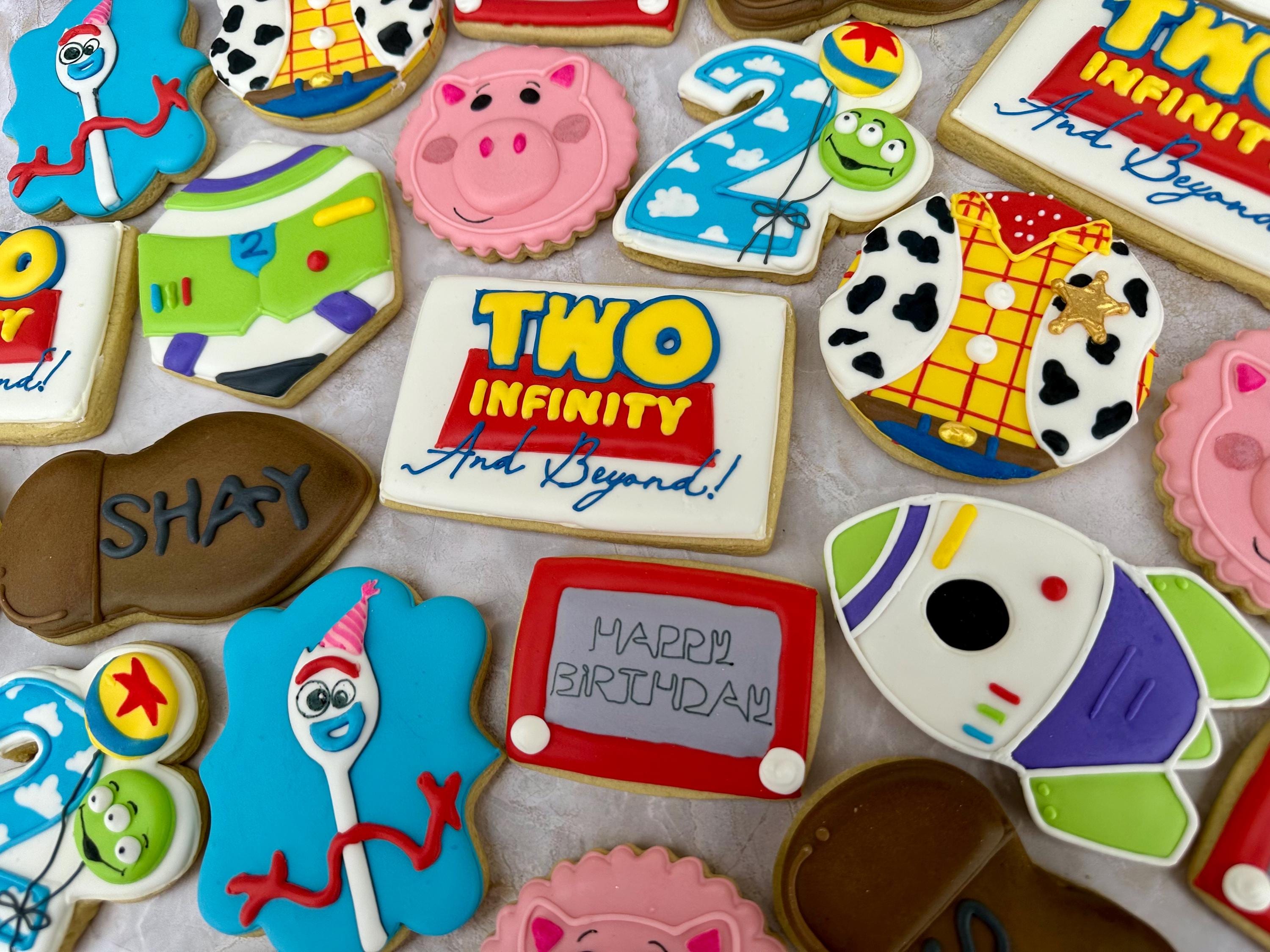 2 Dozen ‘two Infinity and Beyond’ Themed Royal Icing Sugar Cookies. - Etsy