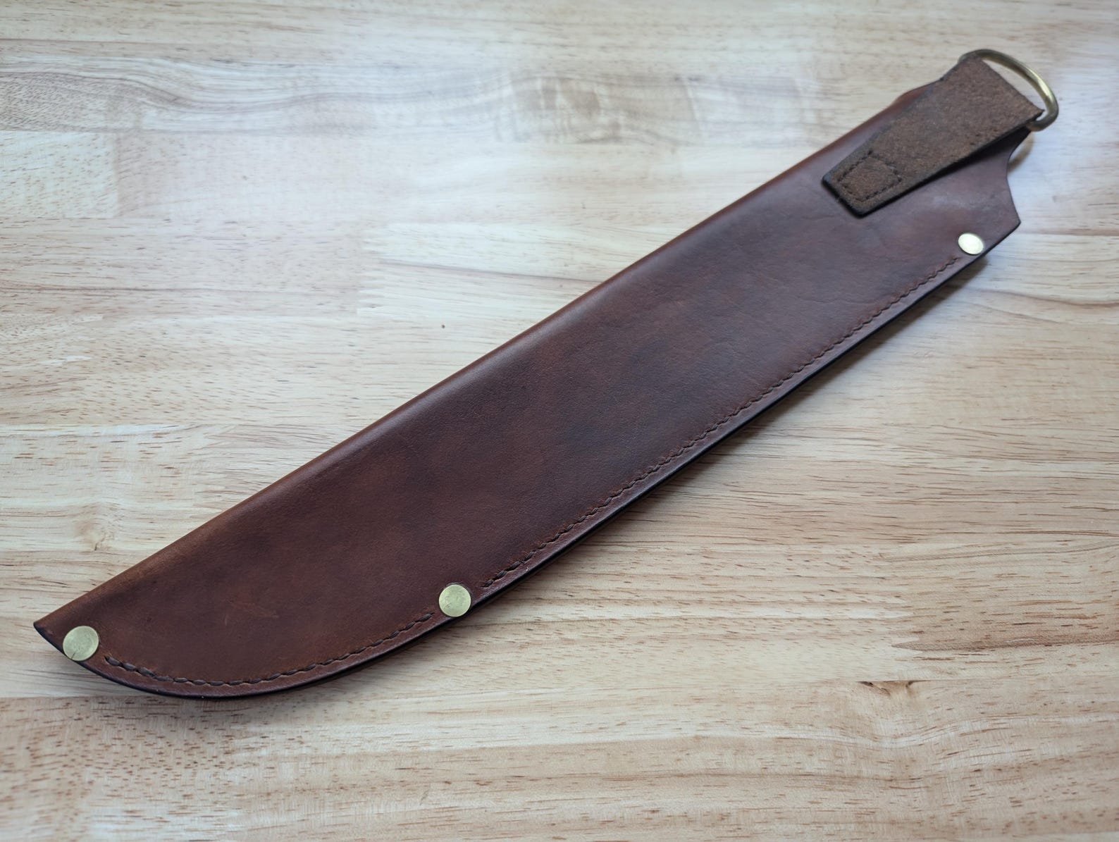 Tramontina 12" Machete Leather Sheath Knife Cover Brown With Brass ...