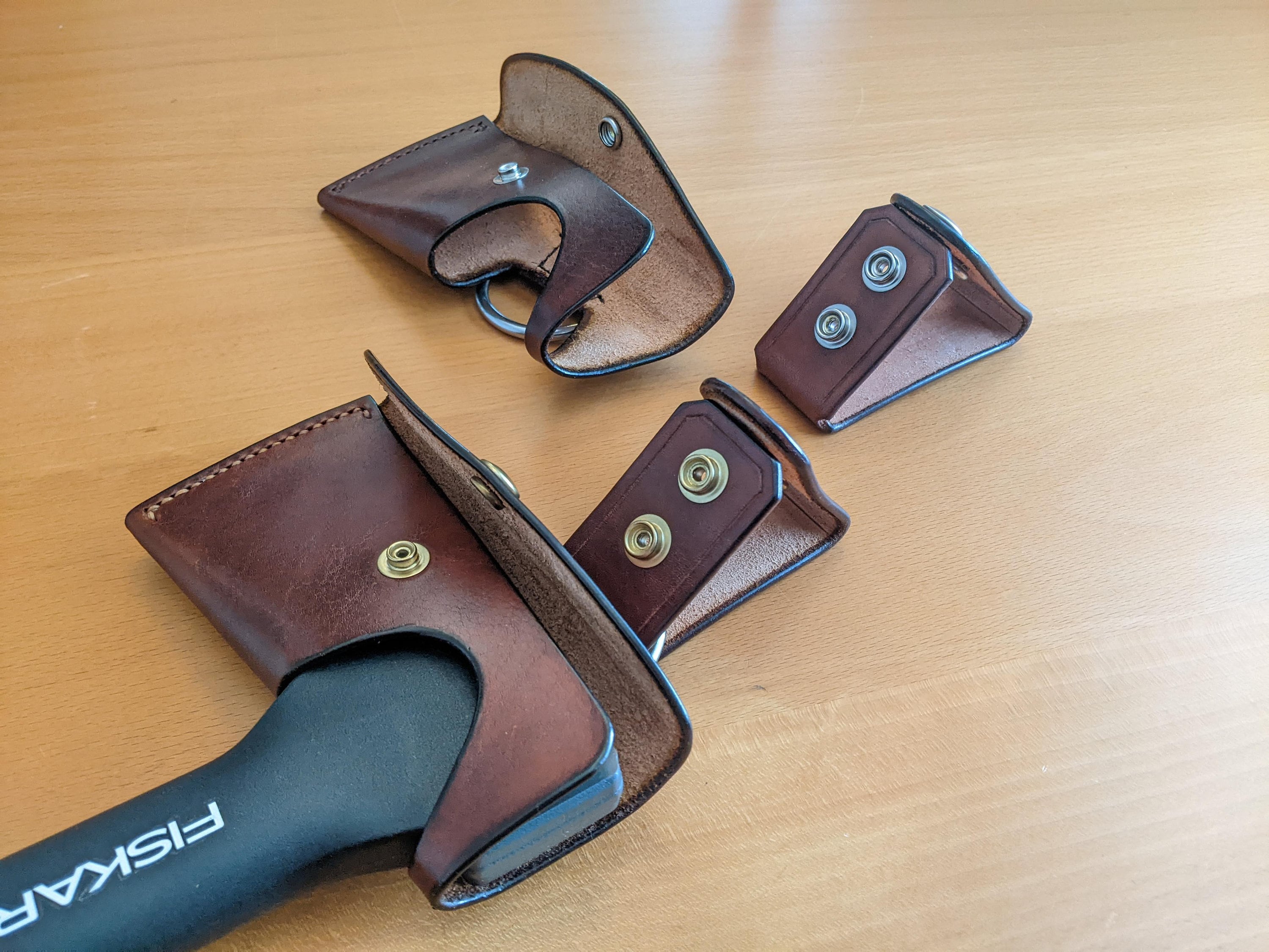 Fiskars X7 Leather Sheath Cover With Dangler Belt Loop Holster Ax Axe ...