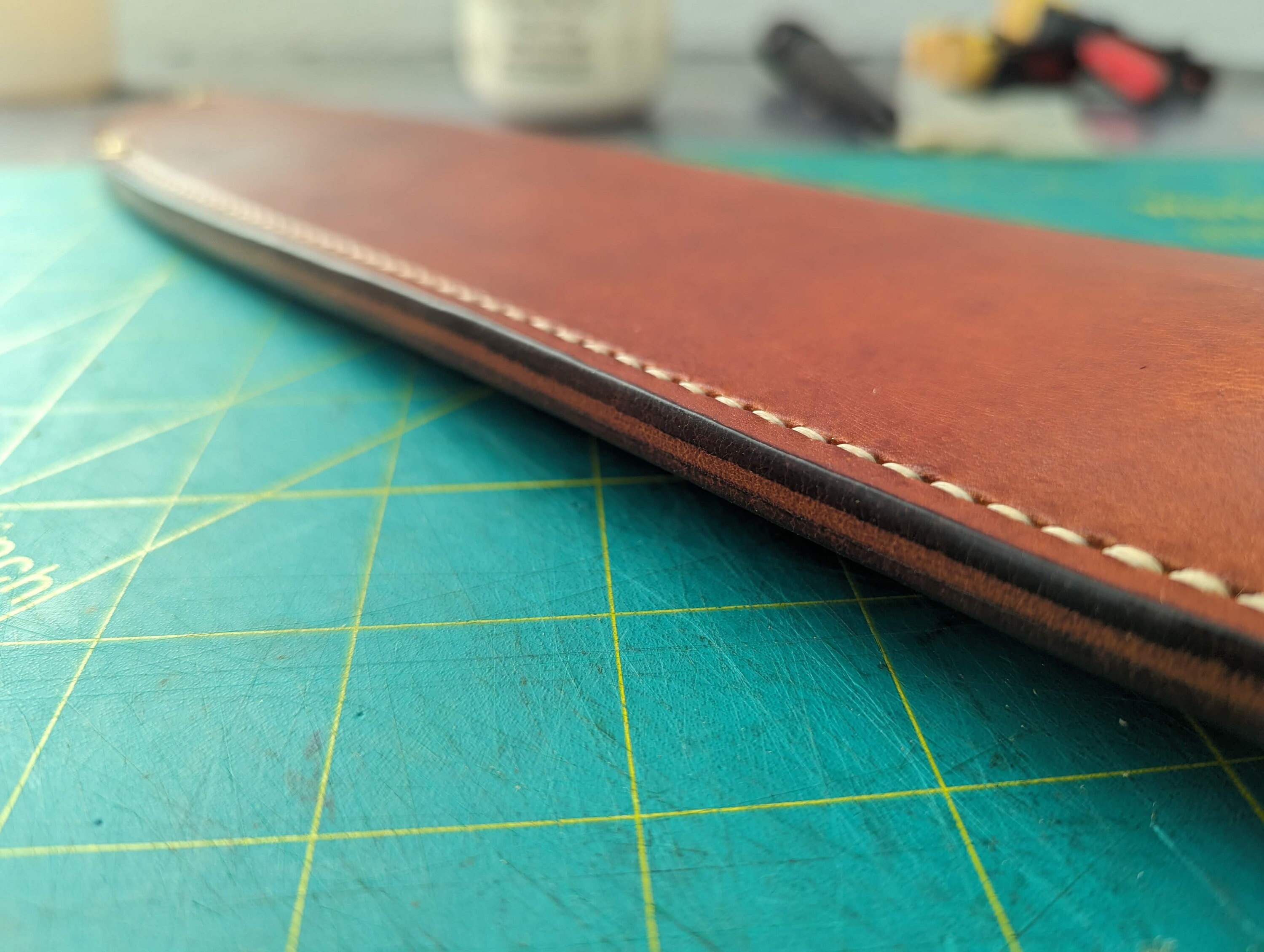 Tramontina 12 Machete Leather Sheath Knife Cover Brown With Brass Snaps ...