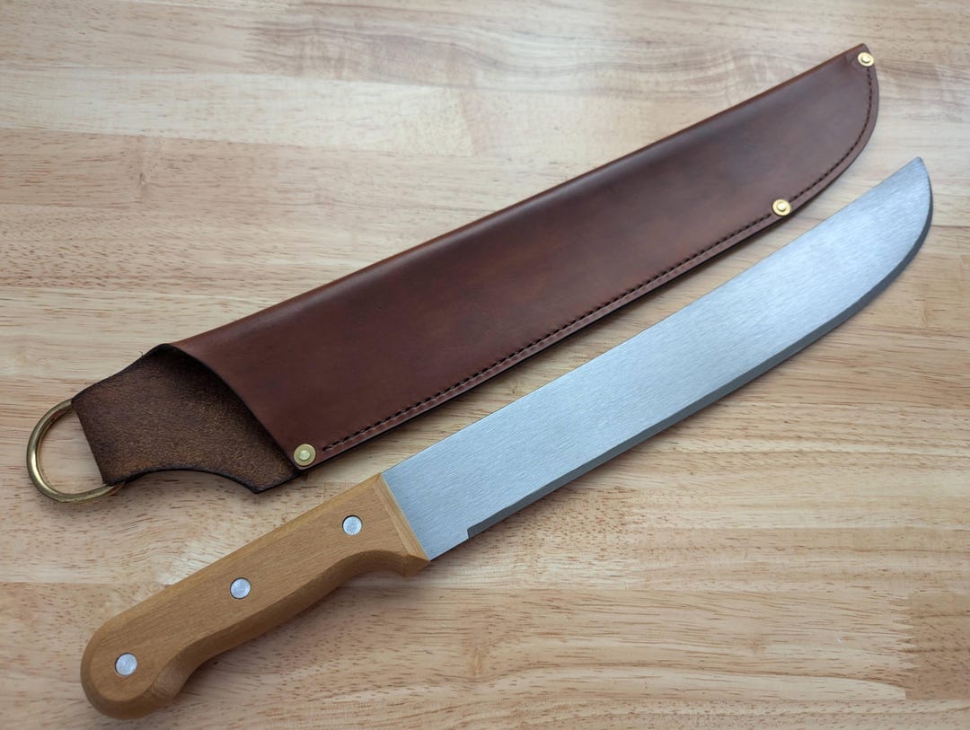 Tramontina 14" Machete Leather Sheath Knife Cover Brown With Brass ...