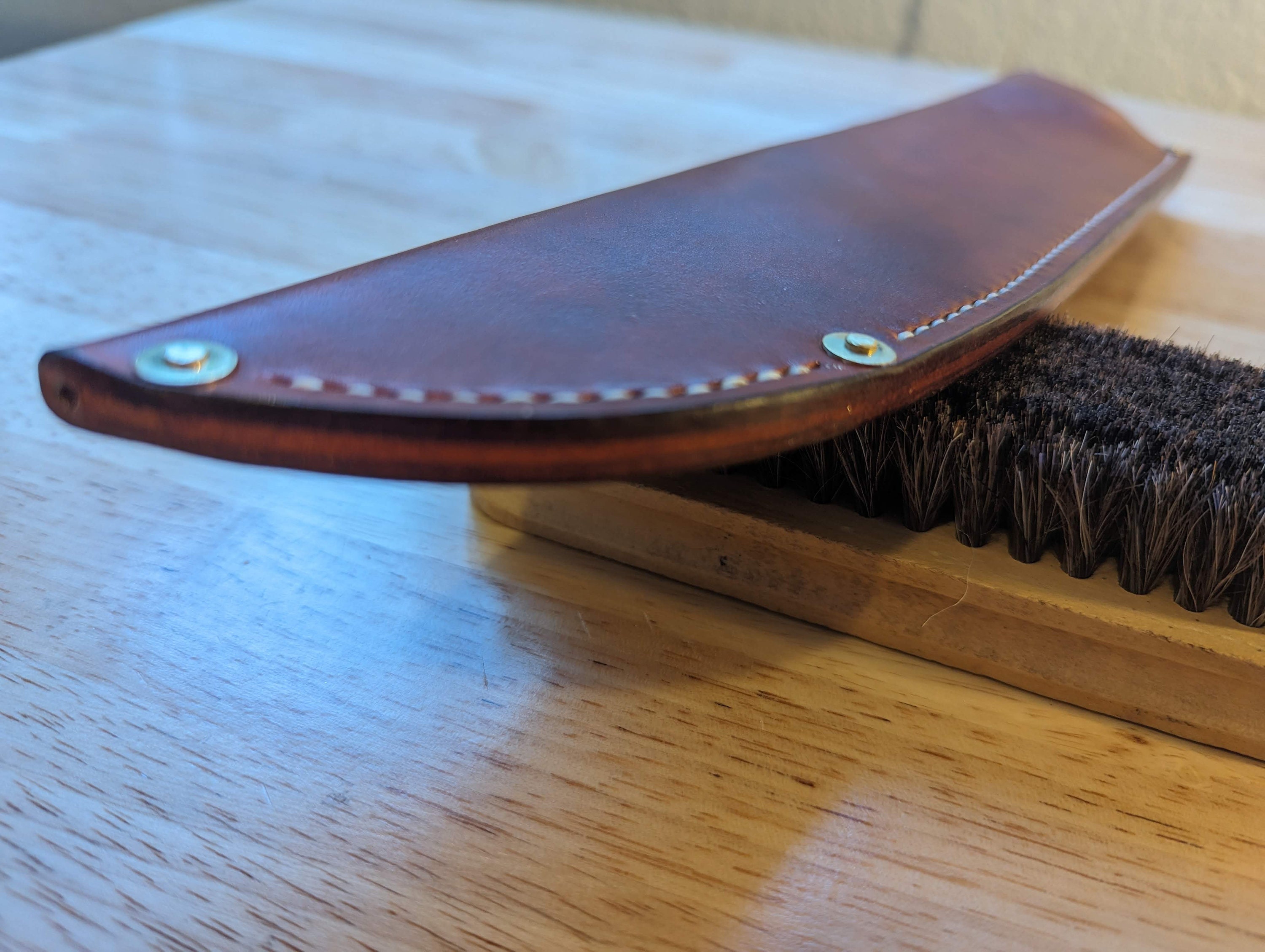 Tramontina 12 Machete Leather Sheath Knife Cover Brown With Brass Snaps ...