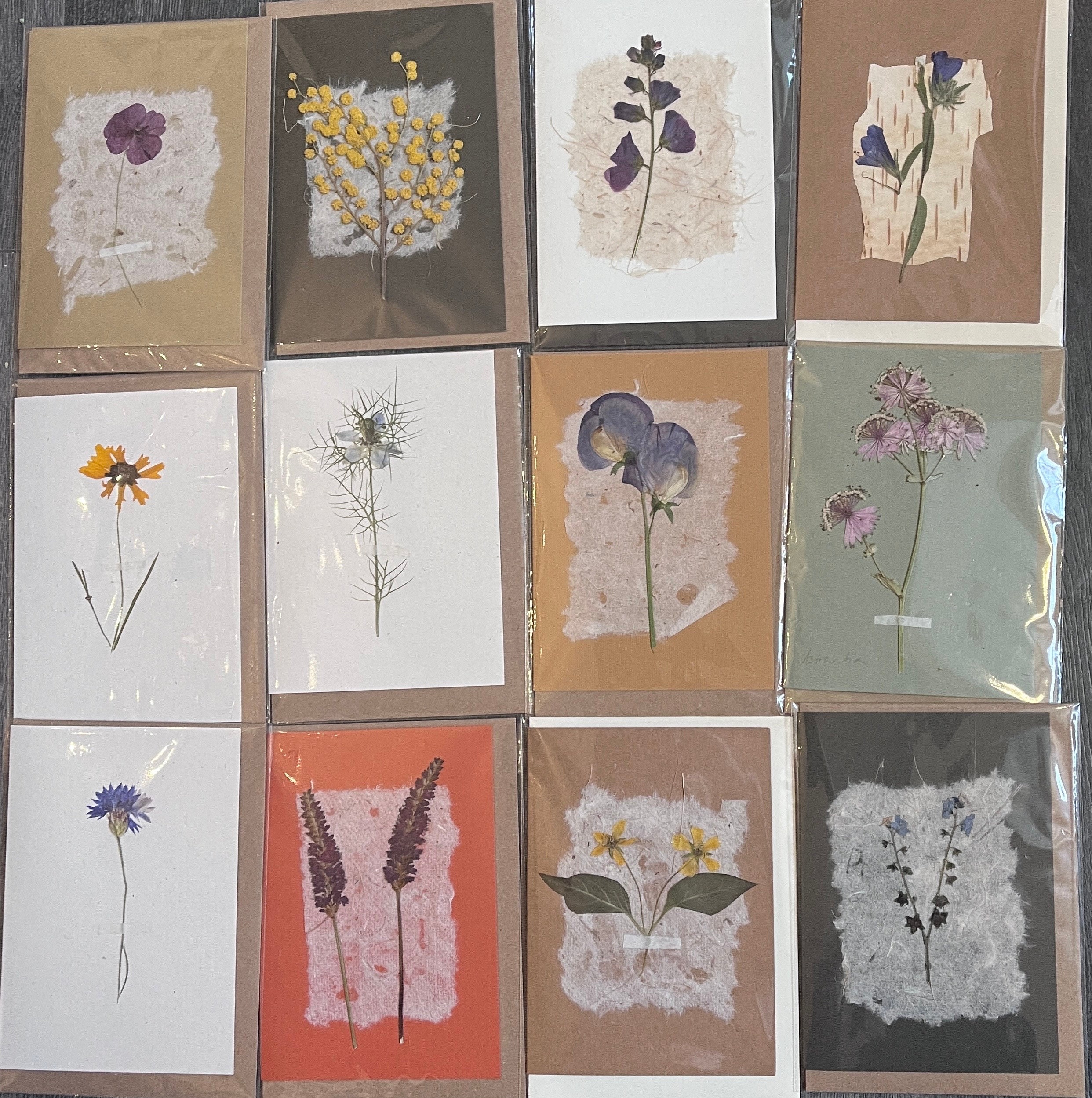 Real Pressed Flower Card A6 - Etsy UK