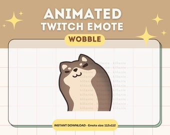 Animated GIF Emote | Wobble Wiggle Dancing Shiba Inu | Kawaii Cute Doge ...
