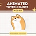 Animated GIF Emote | Wobble Wiggle Dancing Shiba Inu | Kawaii Cute Doge ...