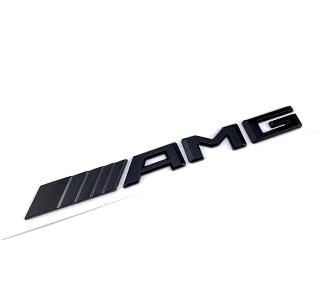 AMG Logo Matte Black Mercedes Sticker Emblem - Etsy