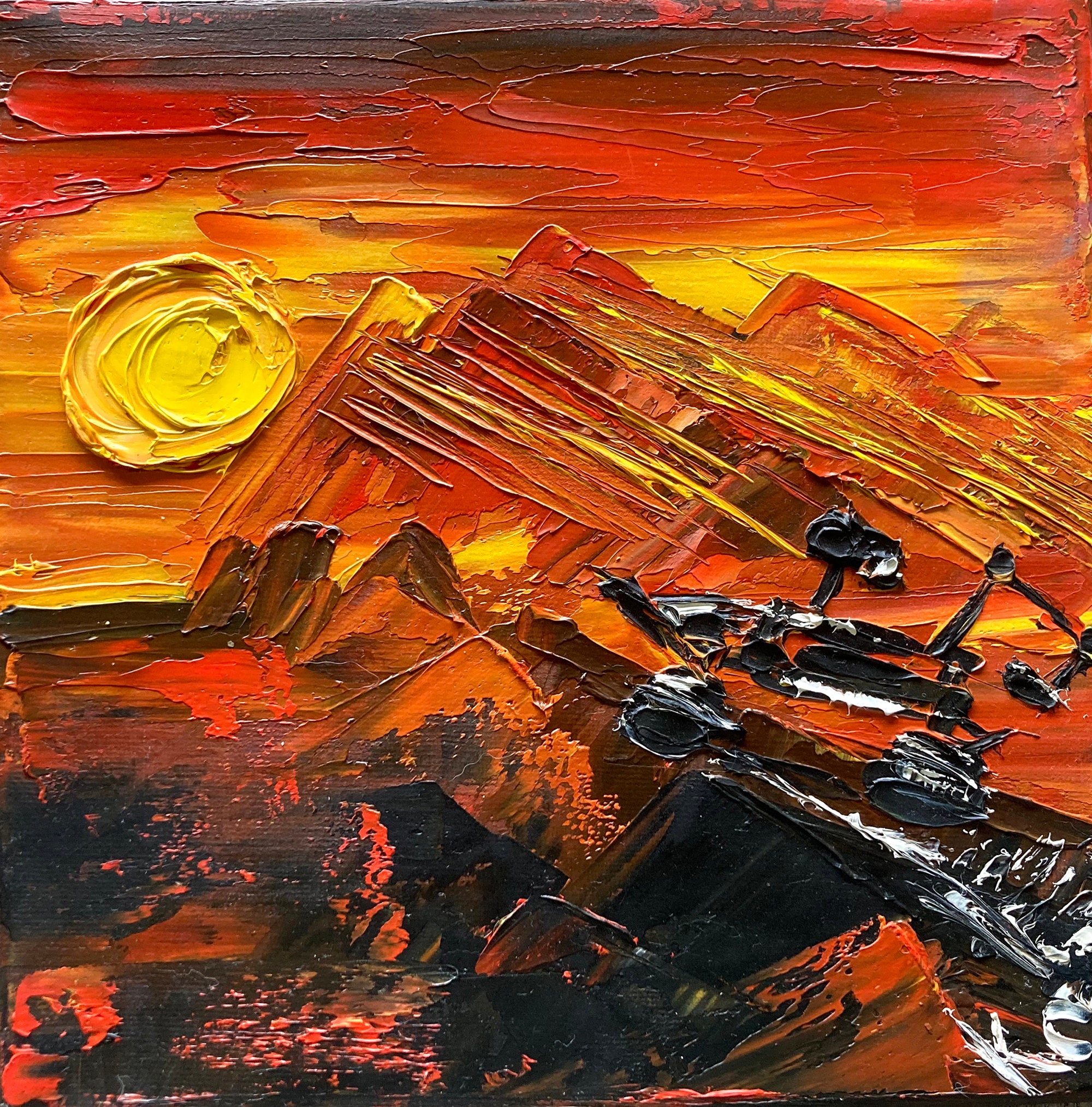 Mars Landscape Painting