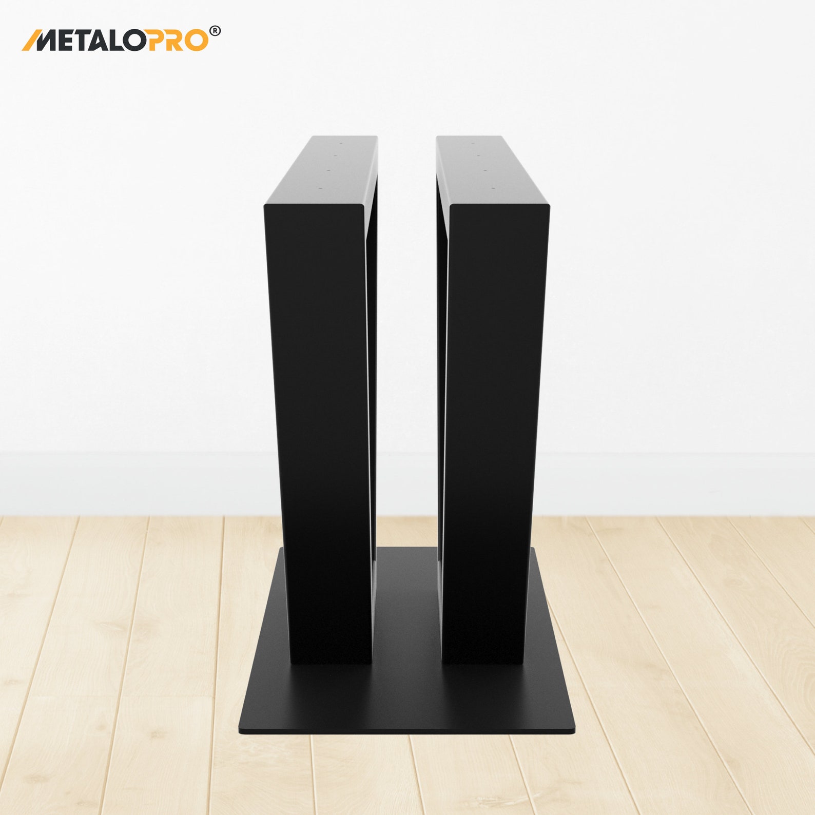 Metal Central X-frame Table Legs for Wood Top, 120x60mm Steel Table ...