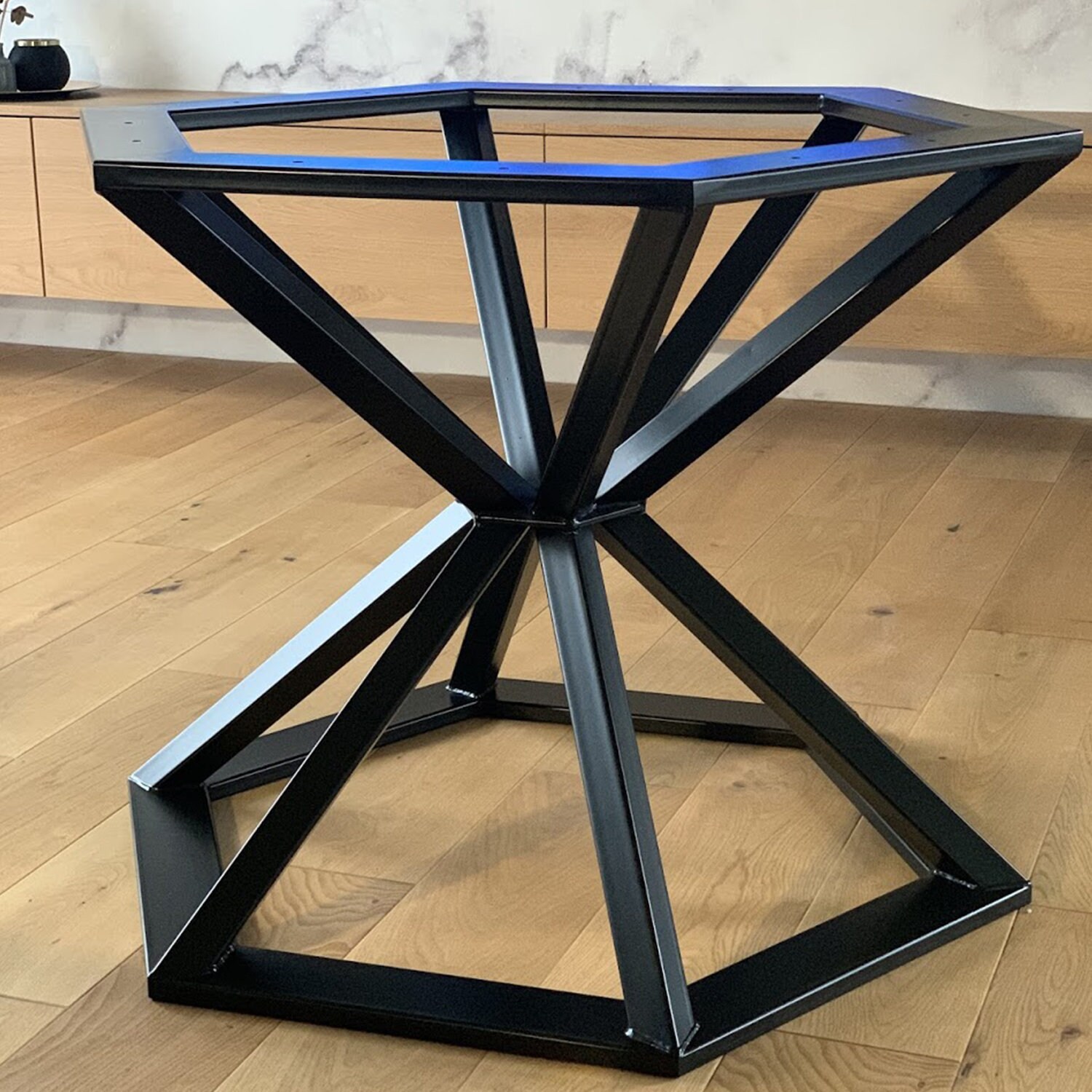 Round Steel Table Legs, Dining Table Base Furniture Legs, Metal Table ...