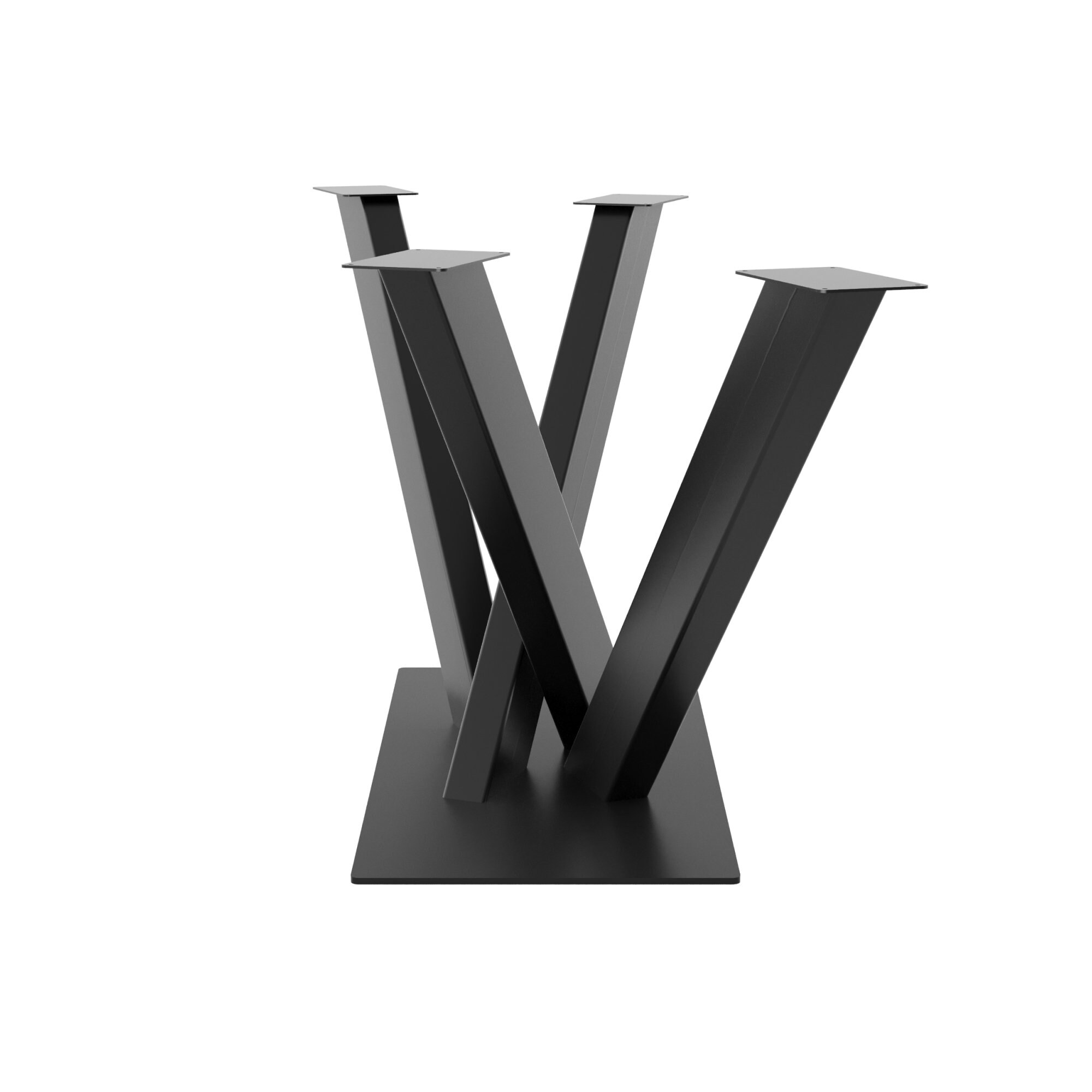 Metal Central Spider Table Legs for Wood Top, 120x60mm Steel Table Legs ...