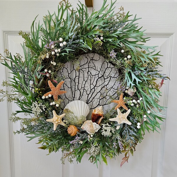 Seashell Wreath - Etsy