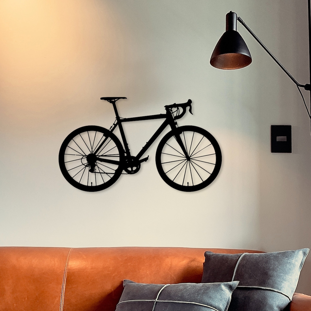 Murale en bois vélo de course vélo panneau en bois à coller sur vélo ...