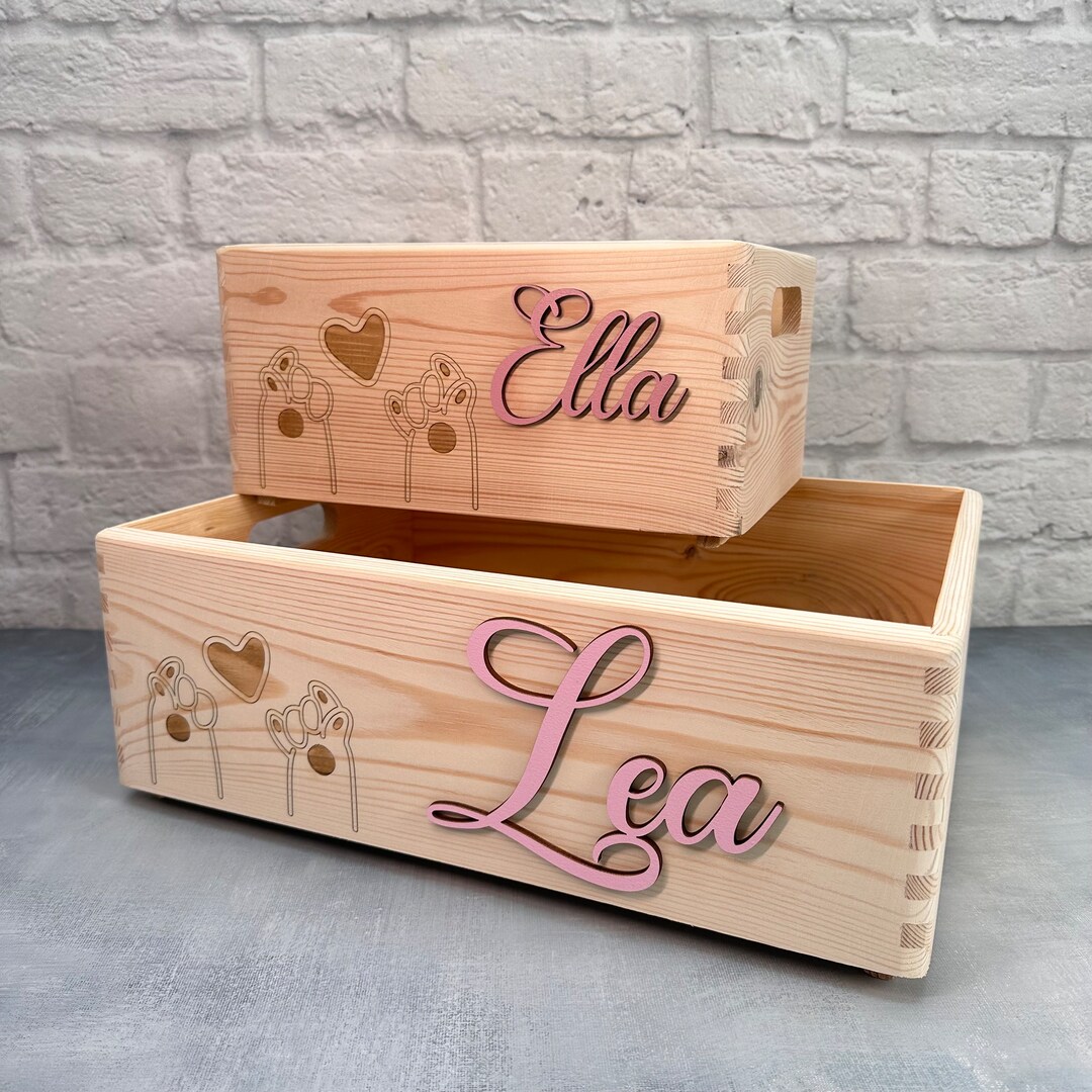 Toy Box Book Box Conquest Box Wooden Box Personalized With First Names ...
