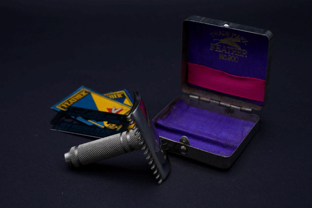 Feather No. 800・vintage Japanese Safety Razor - Etsy