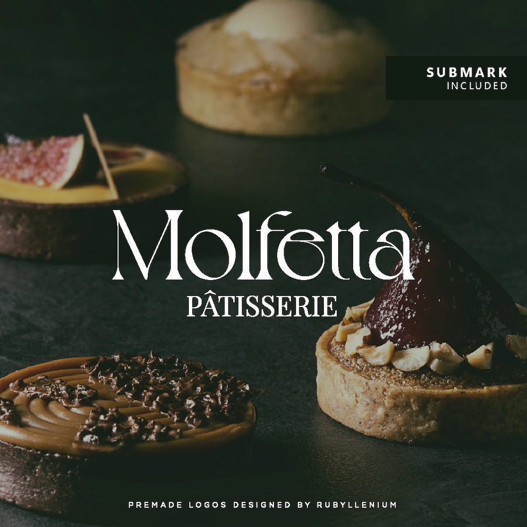 Customizable Pastry Logo, Bakery Logo, Premade Logo, Bakery Logo ...