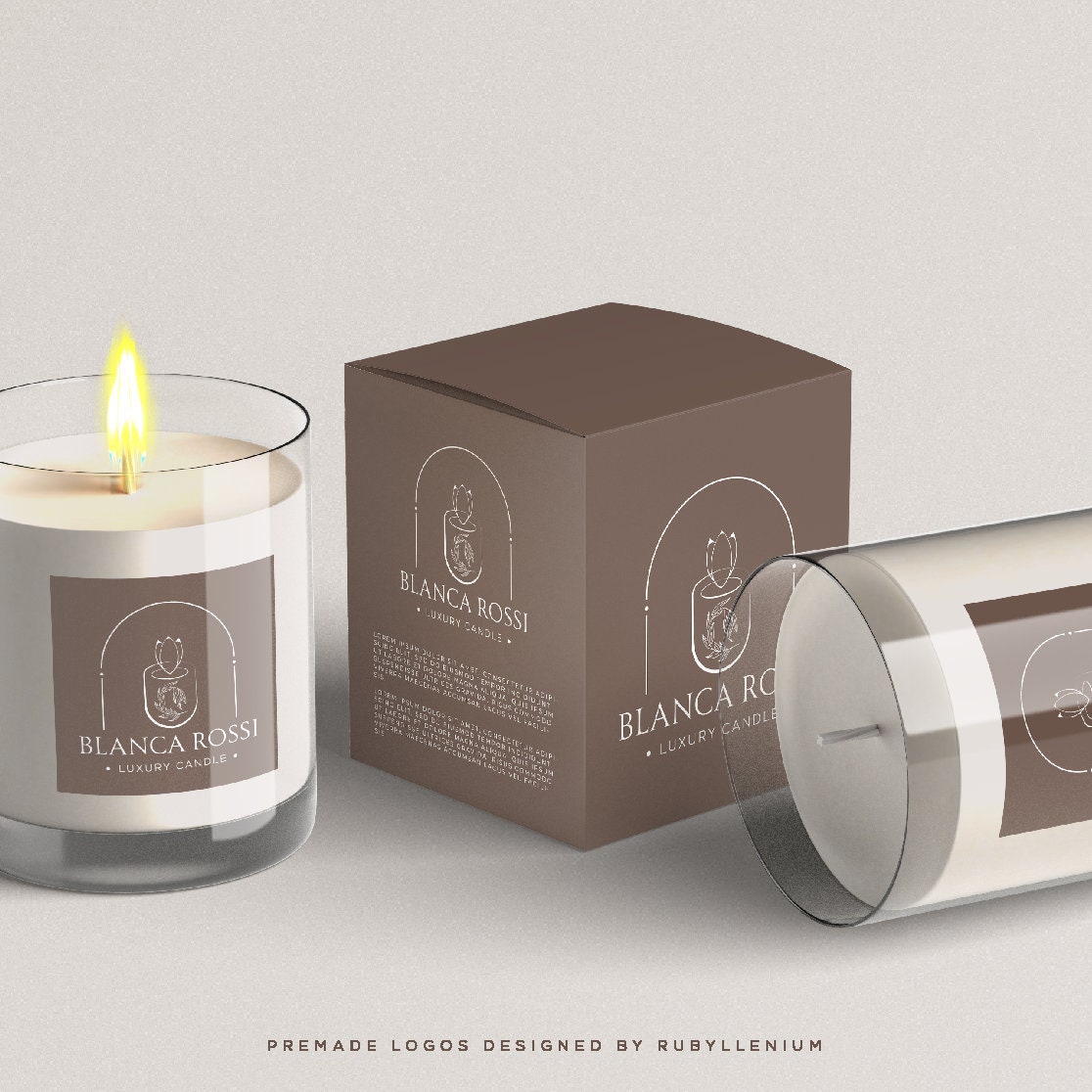 Customizable Candles Logo, Candle Logo, Professional Logo Design ...
