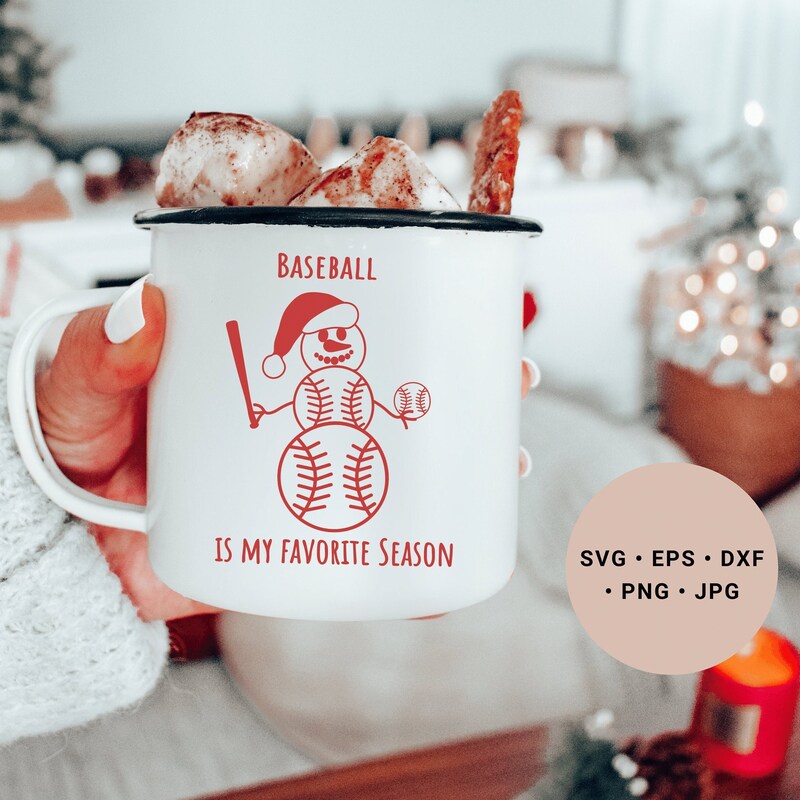 Baseball Snowman Svg - Etsy
