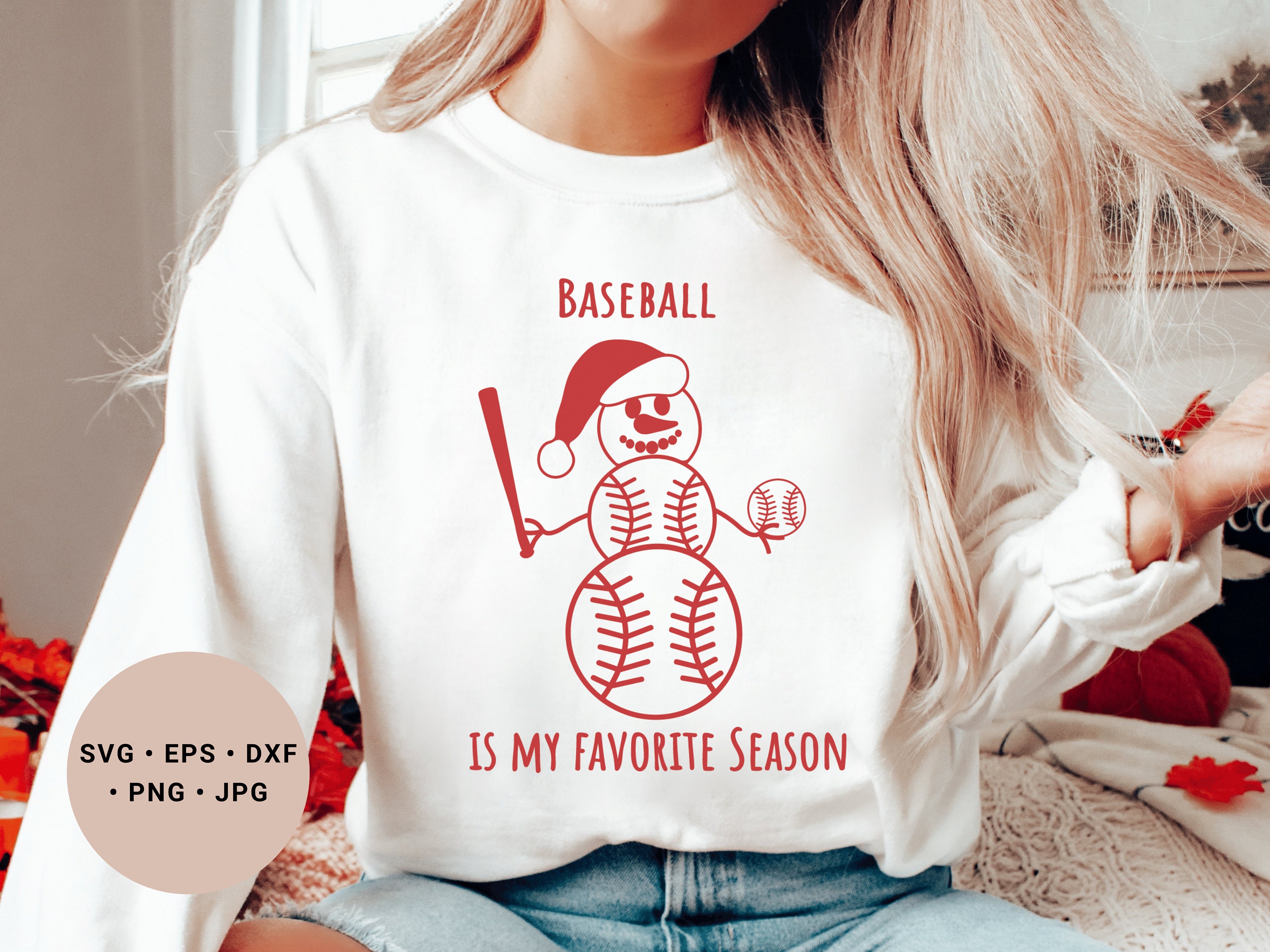 Baseball Snowman Svg Snowman Svg Santa Hat Svg Christmas - Etsy