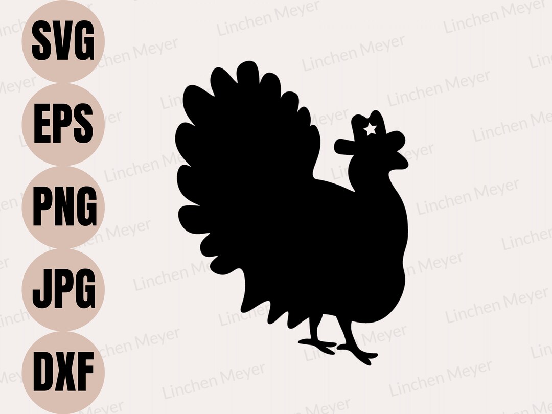 Cowboy Turkey Svg, Cowboys Turkey Svg, Happy Turkey Day Svg, Western ...