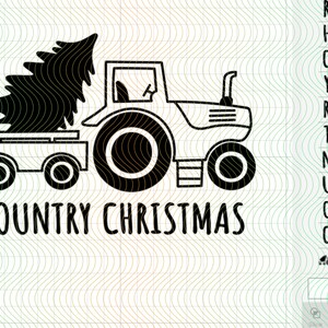 Country Christmas Svg, Tractor Svg, Christmas Truck Svg, Farmhouse ...