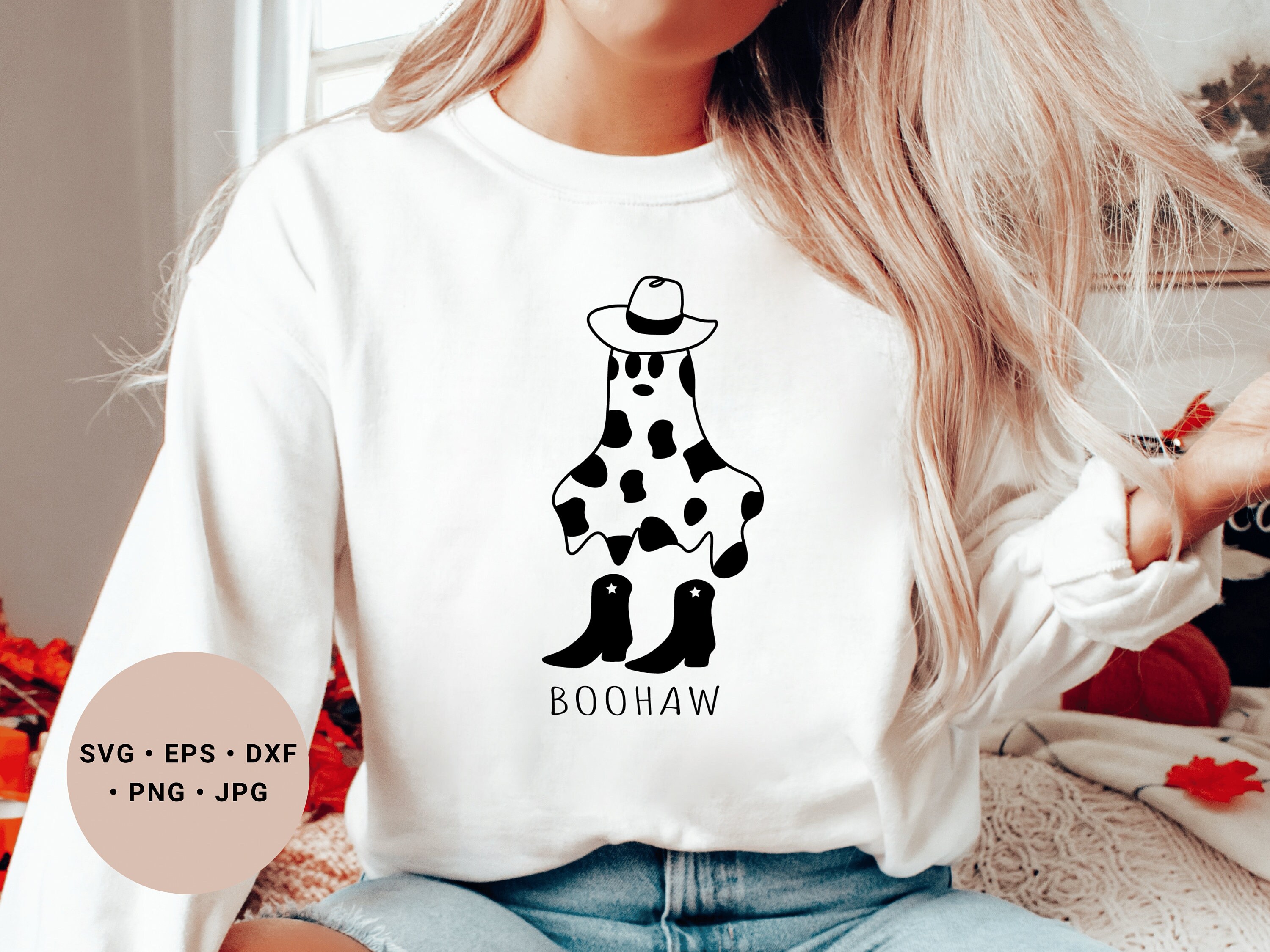 Boo Haw Svg Cowboy Ghost Svg Western Ghost Svg Western - Etsy