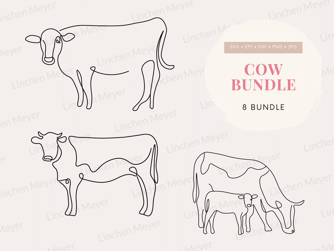 Cow Svg Bundle Cow Svg Western Svg Cowboy Svg Cattle Svg - Etsy