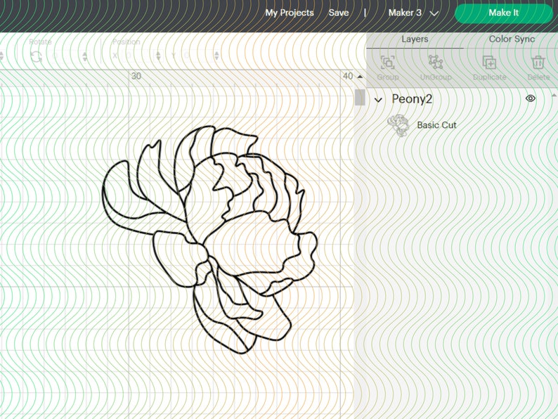 Peony Svg Peony Vector Peonies Svg Libbey Glass Svg - Etsy
